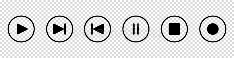 Music Button Set - Play, Forward, Rewind, Pause, Stop and Record ... Music Button Set - Play, Forward, Rewind, Pause, Stop and Record ...