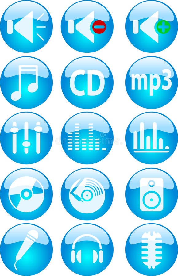 Music Buttons (pixel Game Style) Stock Vector - Illustration of objects ...