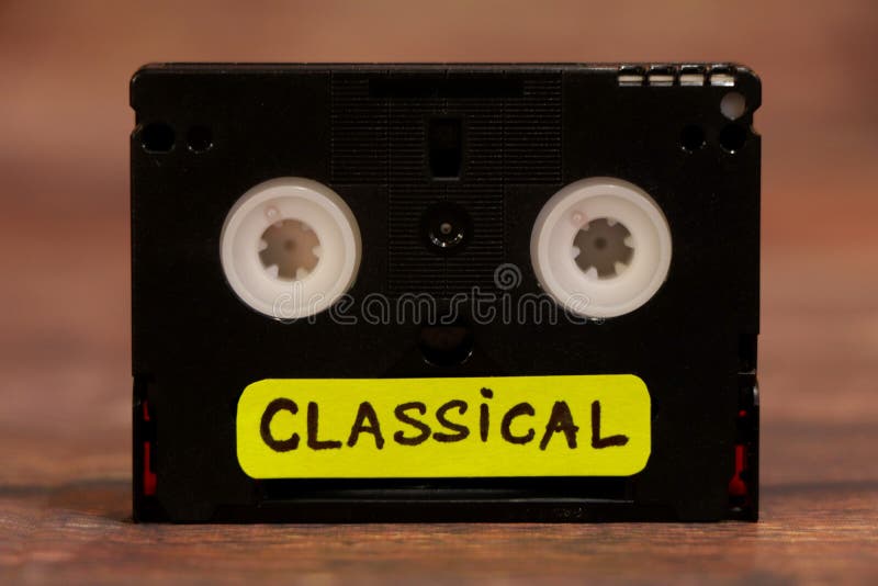 Music Cassette Tape. Classical Stock Photo - Image of cassette, sign ...