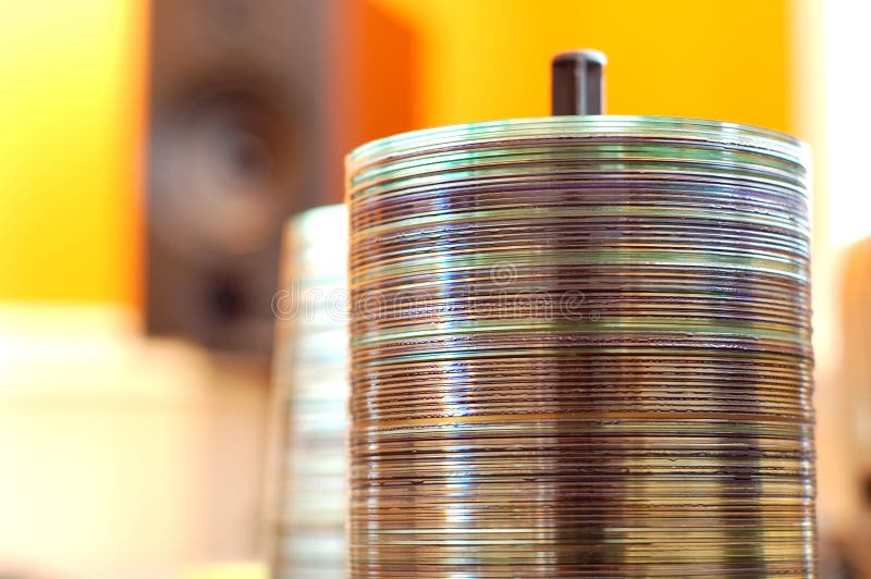 Music CD Spindle stock photo. Image of stack, engineering - 2847274