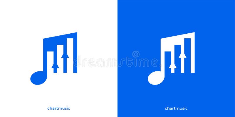 Creative Music Chart Logo. Musical Notation and Graph Chart Graphic ...