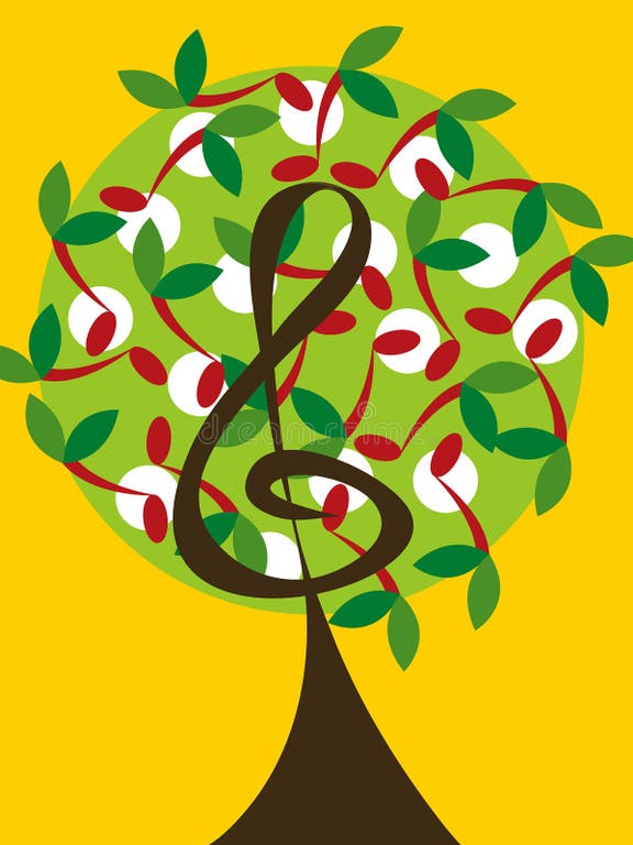 Tree Colorful Music Notes Stock Illustrations – 390 Tree Colorful Music ...