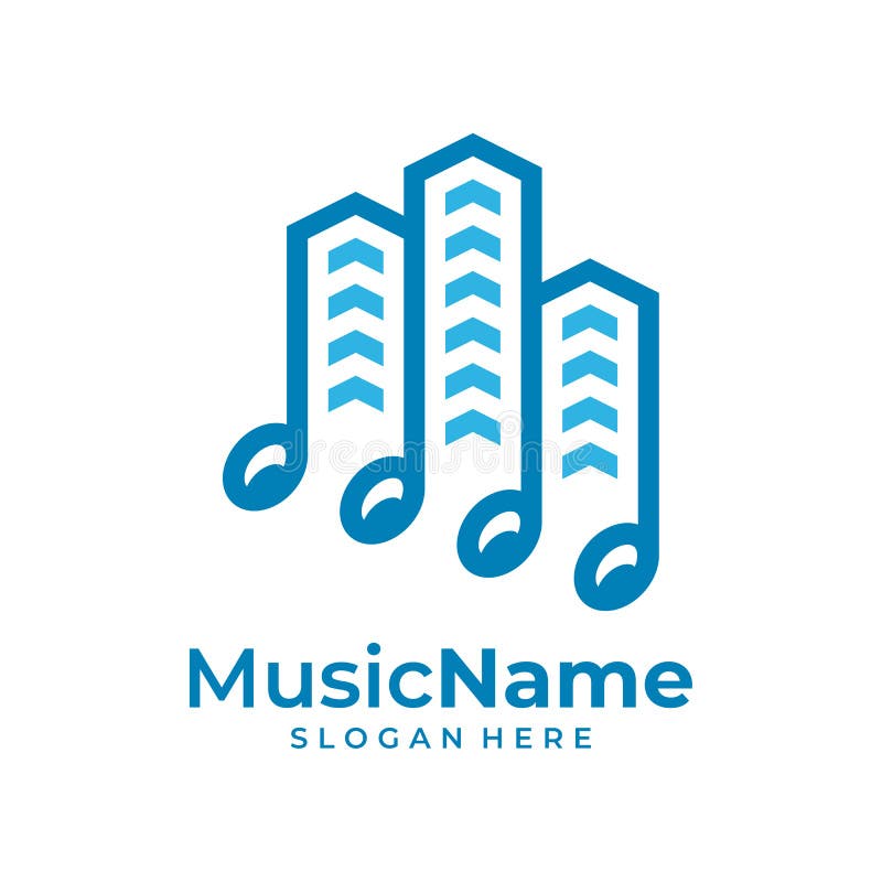 Music City Logo Vector Icon Illustration. City Music Logo Design ...