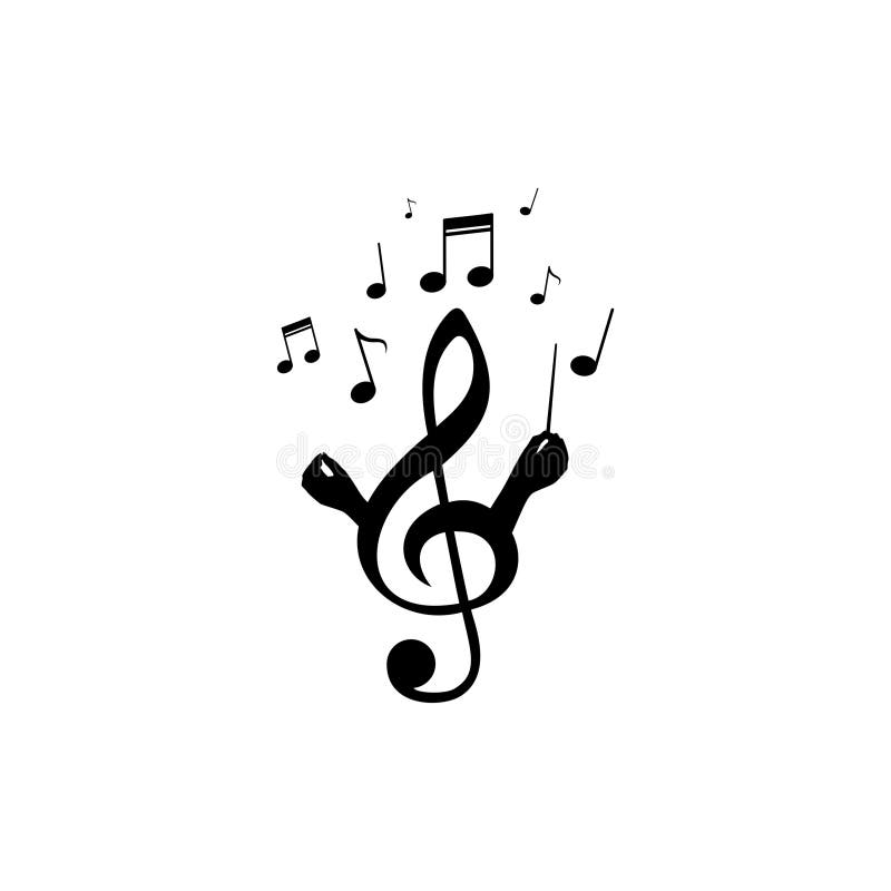 Music Notes Clef Logo Stock Illustrations – 2,203 Music Notes Clef Logo ...