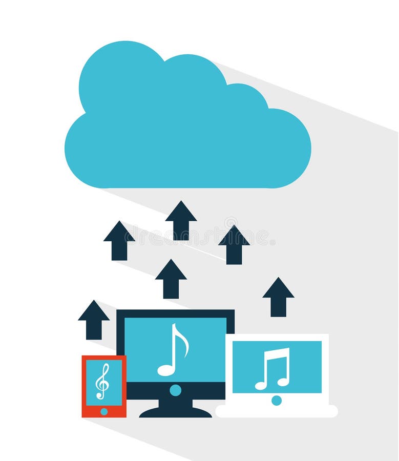 Music cloud stock vector. Illustration of modern, digital - 51749234