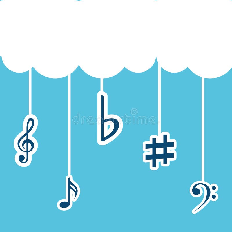 Abstract Musical Tree Made with Instruments Stock Vector - Illustration ...