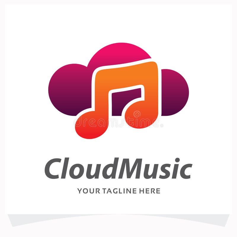 Music Cloud Logo Design Template Stock Vector - Illustration of admin, icon: 212251527
