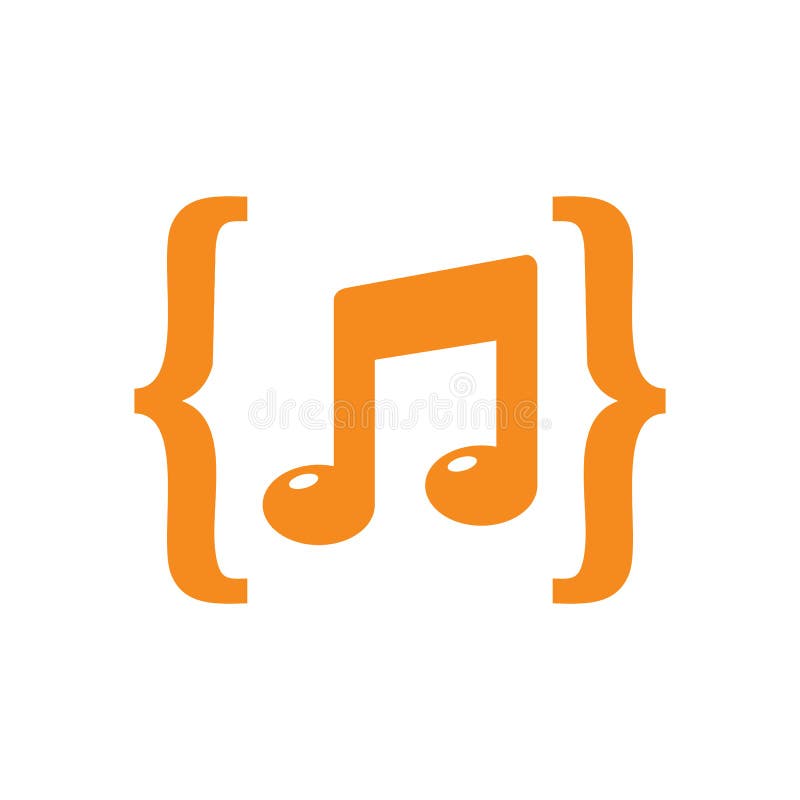 Music Code Logo Icon Design Stock Vector - Illustration of graphic ...