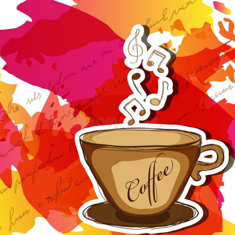 Coffee Music Stock Illustrations – 11,572 Coffee Music Stock ...