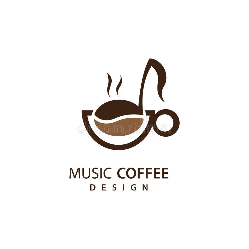 Music coffee stock vector. Illustration of sticker, chocolate - 19686222