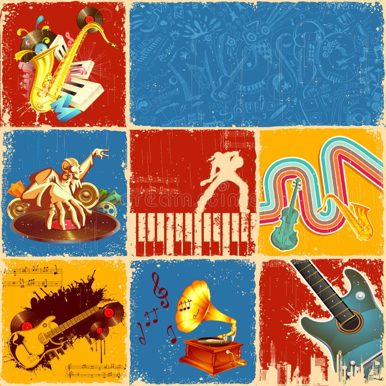 Music Collage Stock Illustrations – 12,619 Music Collage Stock ...
