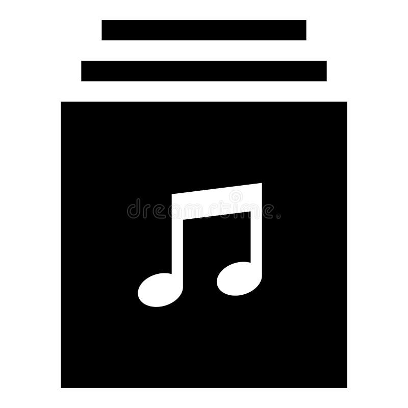 Music collection icon stock vector. Illustration of sound - 142587137