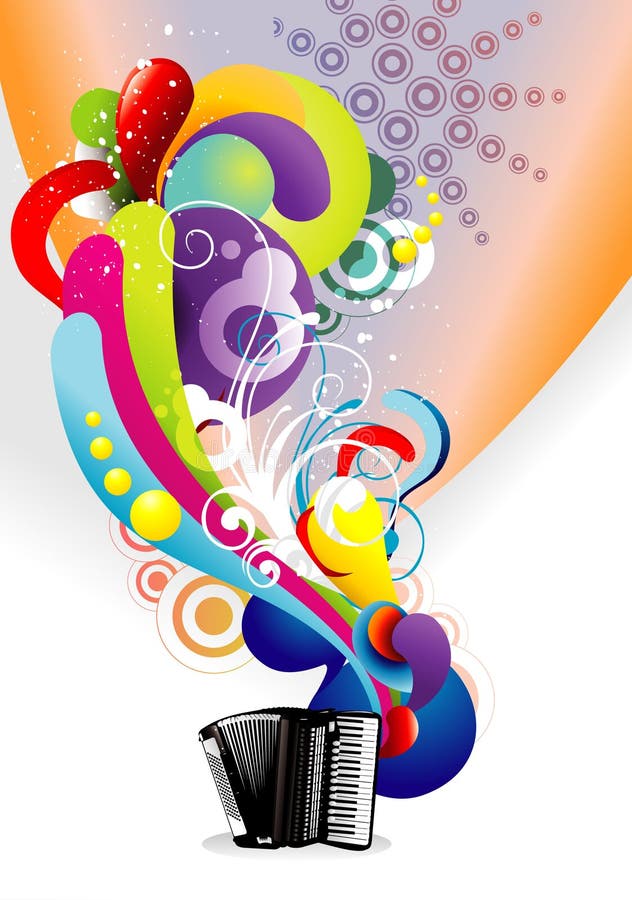 Music color background stock vector. Illustration of abstract - 19542013