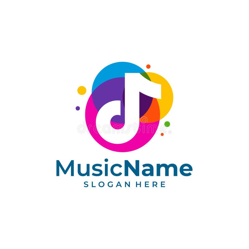 Music Color Logo Vector Icon Illustration. Colorful Music Logo Design ...