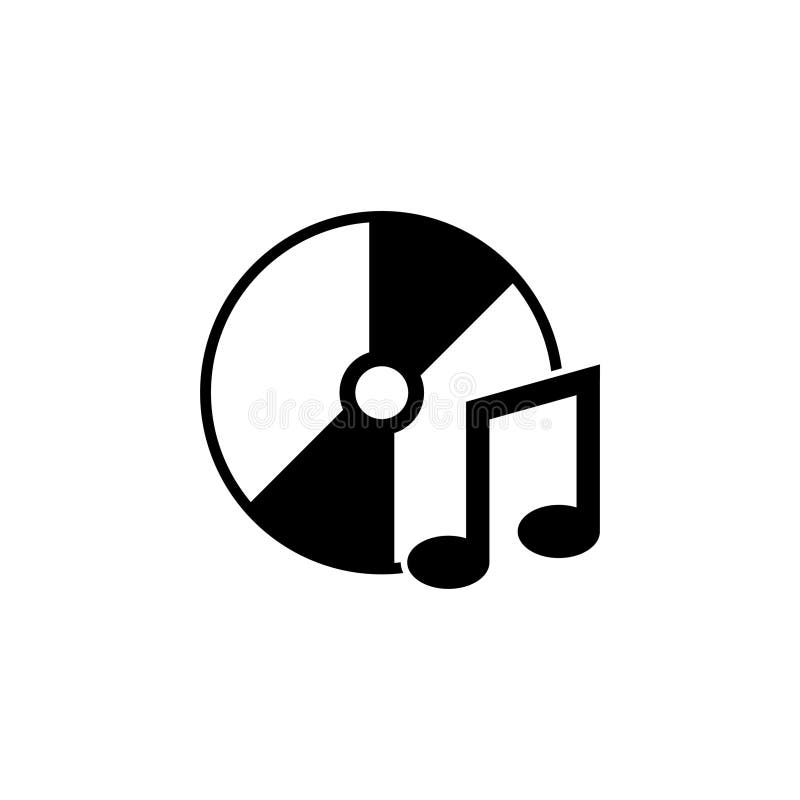Music Compact Disk. CD or DVD Flat Vector Icon Stock Vector ...