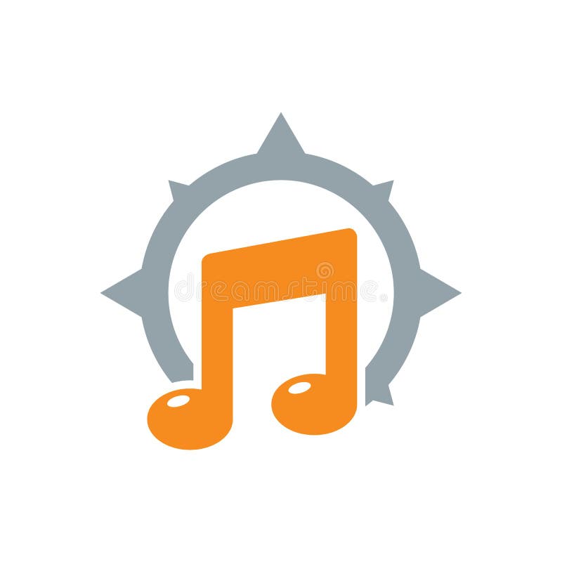 Music Compass Logo Icon Design Stock Vector - Illustration of creative ...