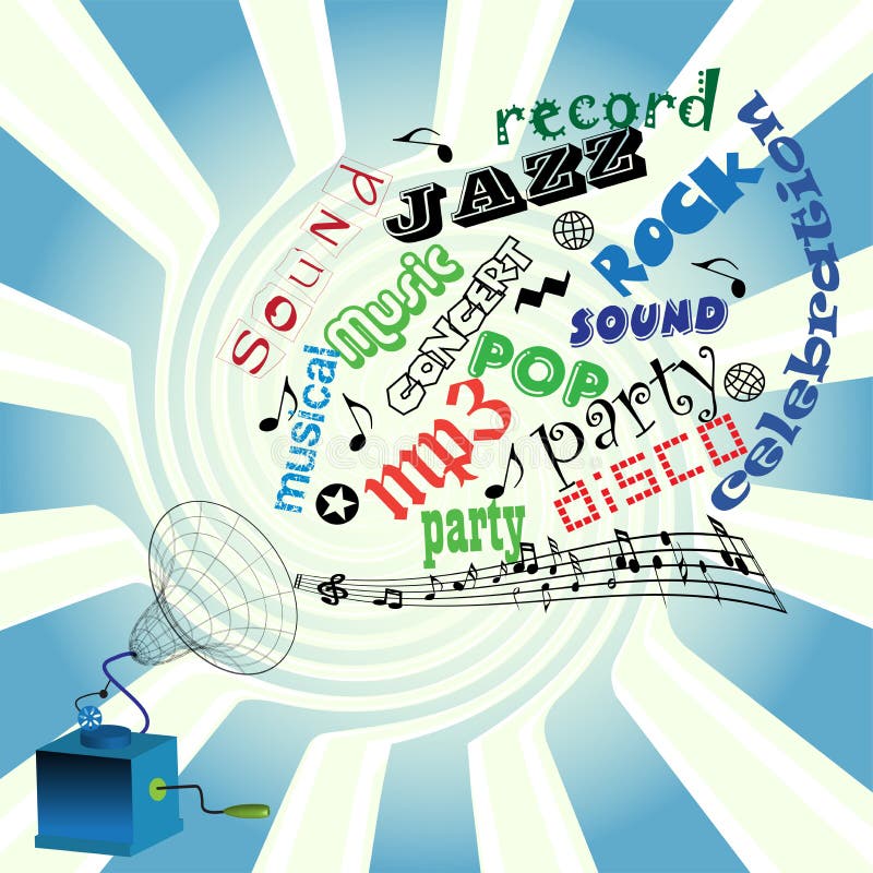 Music concept stock illustration. Illustration of creative - 12065106