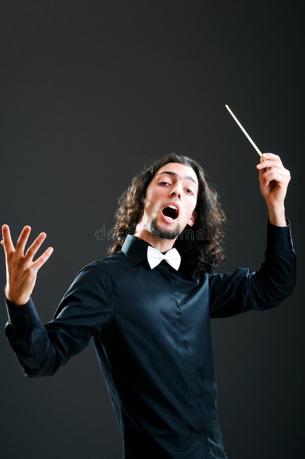 Music Concept with Conductor Stock Image - Image of stick, opera: 20581203