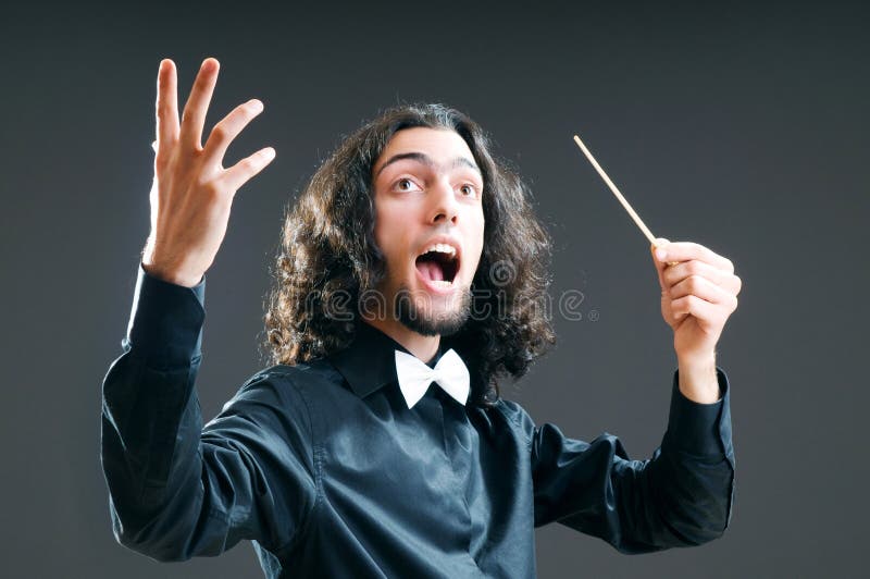 Music Conductor Hands Orchestra Stock Photo - Image of orchestra, hands ...