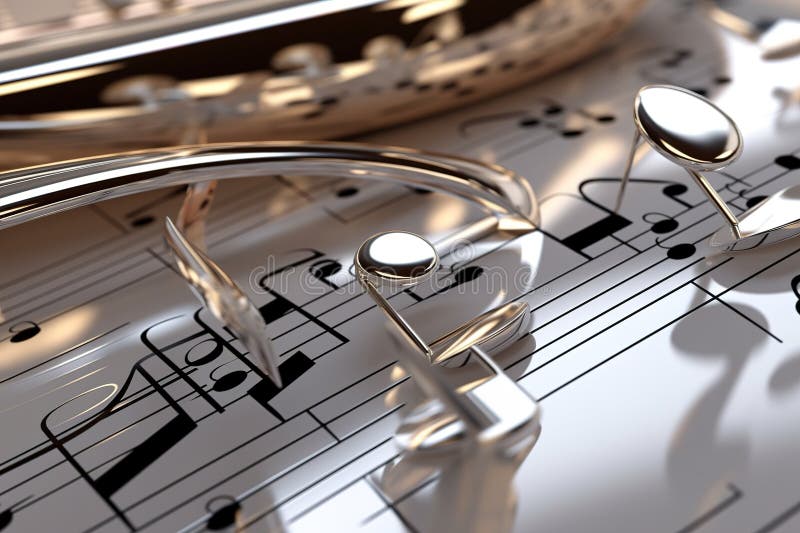 Music Concept. Musical Notes Stock Illustration - Illustration of clef ...