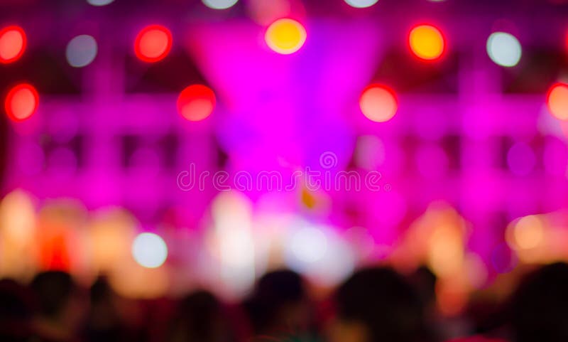 Music Concert Background Bokeh Blur Stock Photo - Image of band ...