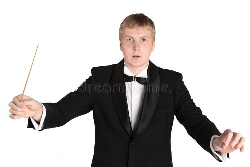 Music conductor stock image. Image of copy, looking, hands - 21388599