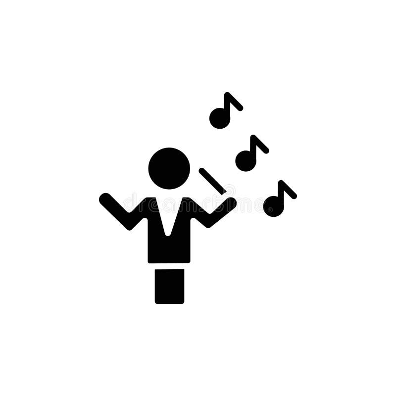 Music Conductor Icon Web Design in Vector Stock Vector - Illustration ...