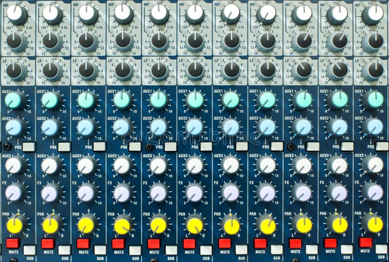 Music control panel stock illustration. Illustration of electronics ...