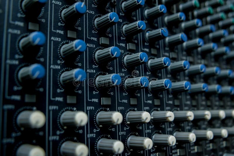 The music control station. stock photo. Image of electrical - 175972504
