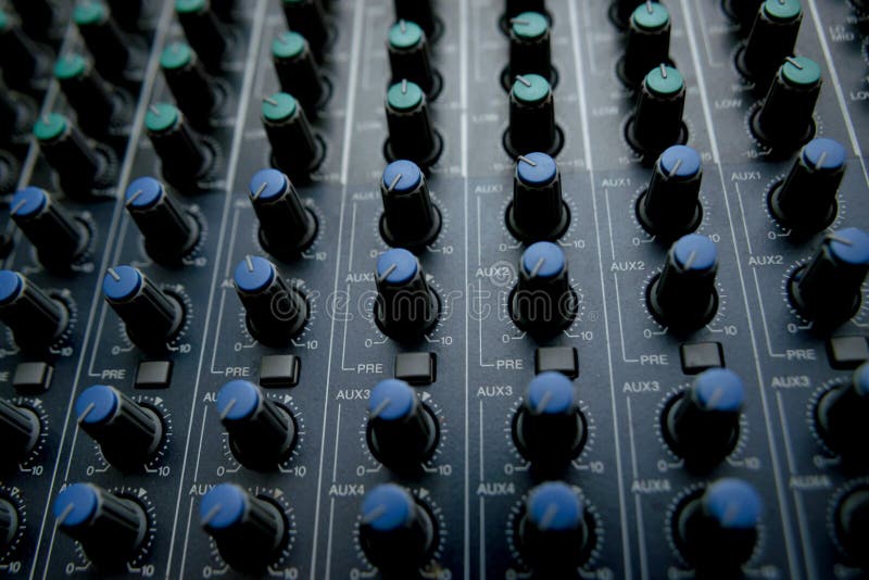 The music control station. stock image. Image of objects - 49056707