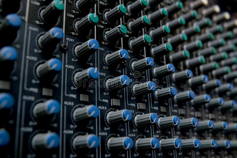 The music control station. stock photo. Image of black - 49056804