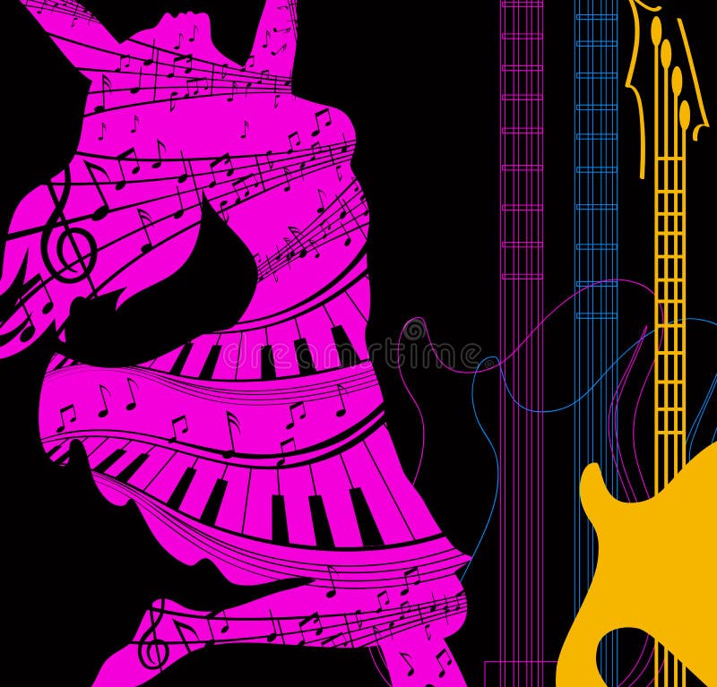 Music performance graphic stock vector. Illustration of player - 21497213