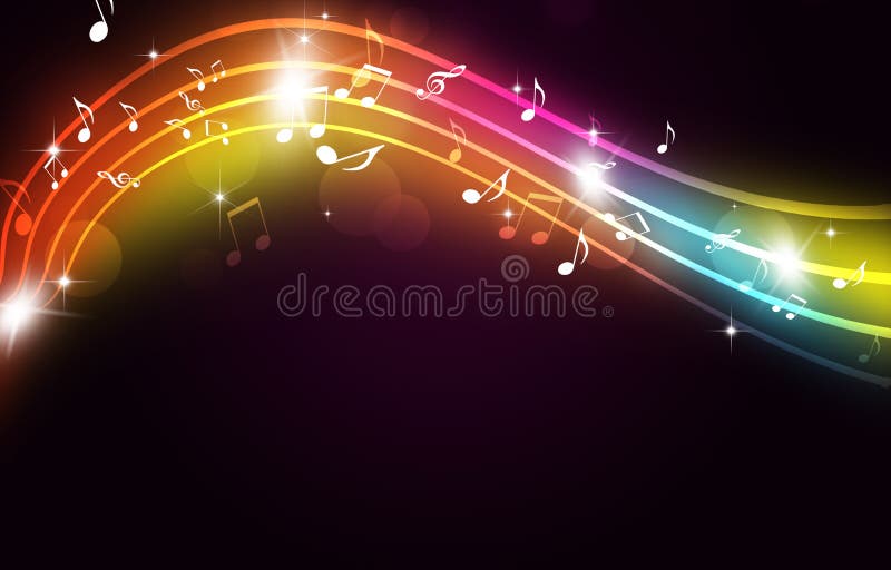 Music Notes Multicolor Background Stock Illustrations – 561 Music Notes ...