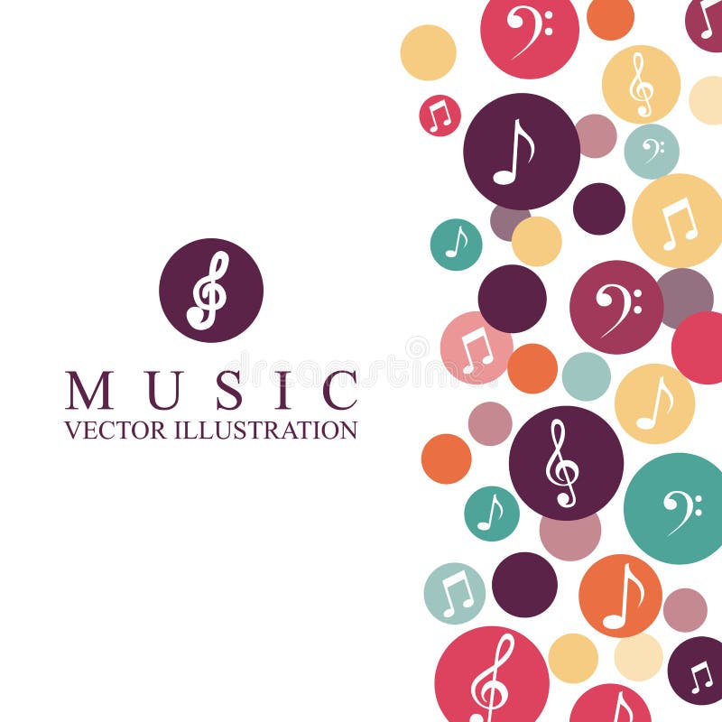 Music design stock vector. Illustration of notes, classical - 44860100