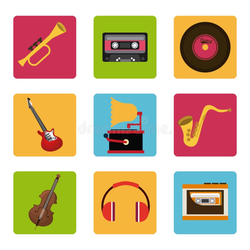 Music design stock vector. Illustration of media, vector - 44959759