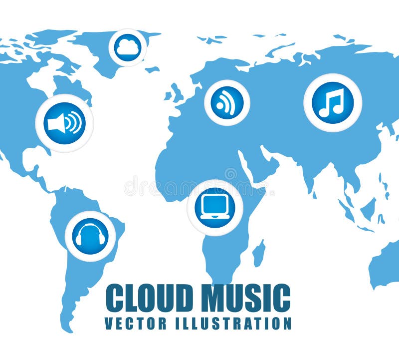 Music design stock vector. Illustration of locations - 51300352