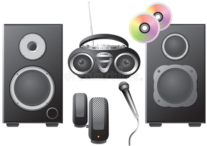 Music devices stock vector. Illustration of entertainment - 270675253