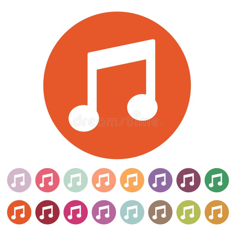 The Music Icon. Disc Symbol Stock Vector - Illustration of icon, single ...