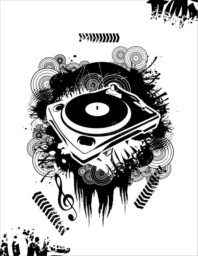 Music dj vector stock vector. Illustration of plug, mixer - 6681905