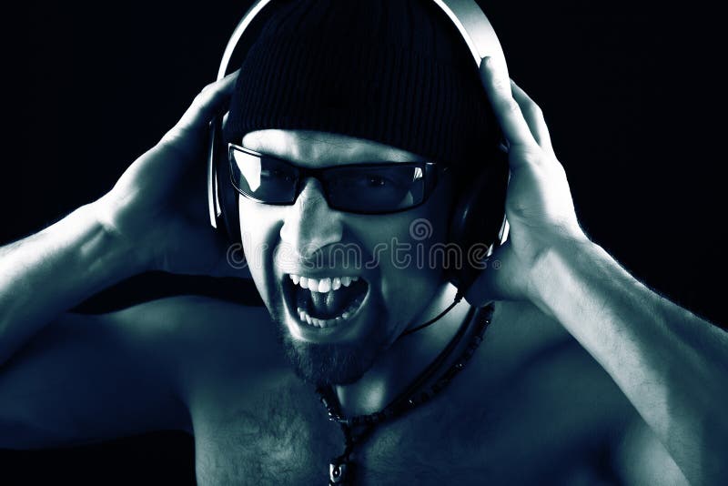 Music ecstasy stock photo. Image of lifestyle, male, face - 7955836
