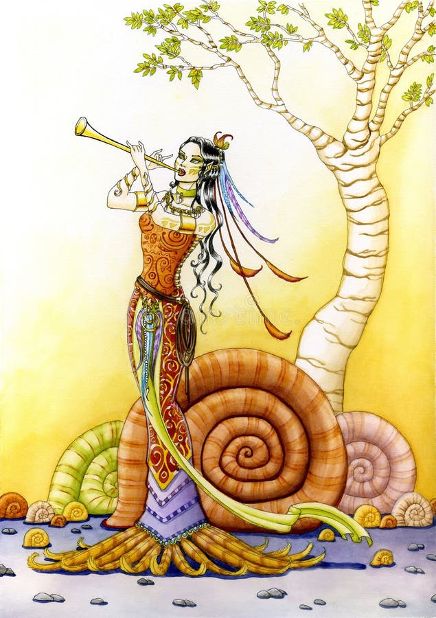 Music of the Elves stock illustration. Illustration of music - 5430316