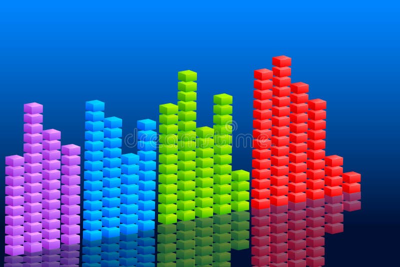 Music Equaliser - Frequency Graph Stock Vector - Illustration of color ...