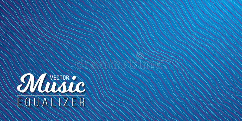 Music Equalizer Digital Glitch Effect Stock Vector - Illustration of ...