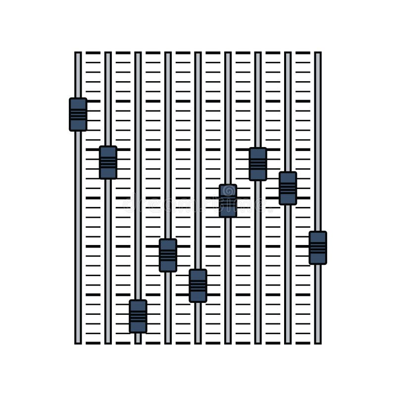 Music equalizer icon stock vector. Illustration of equipment - 142054377