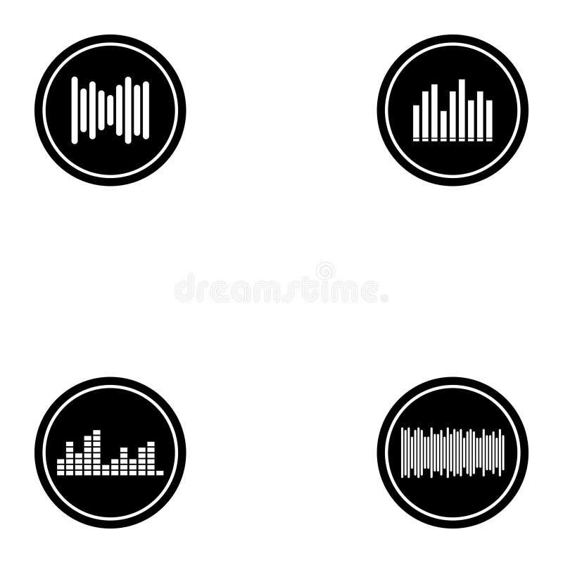 Music Equalizer Icon Vector Stock Vector - Illustration of signal ...