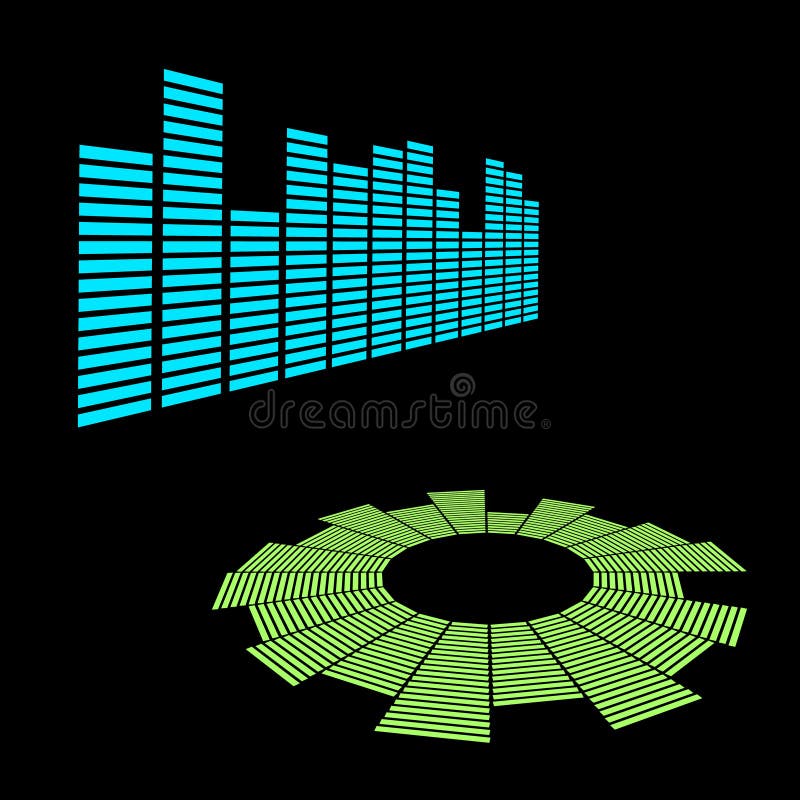 Circle Music Equalizer. Vector Colorful Illustration. Stock Vector ...