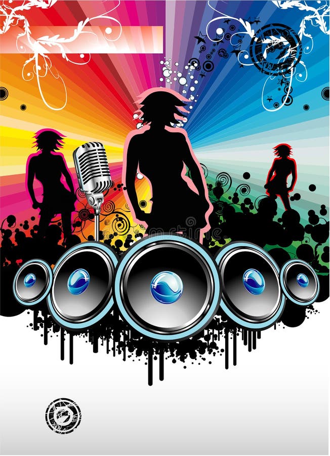 Dancing Event Flyer Background Stock Illustration - Illustration of ...