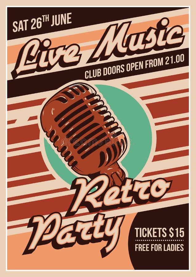 Music Event Poster. Vector Illustration Decorative Design Stock Vector ...