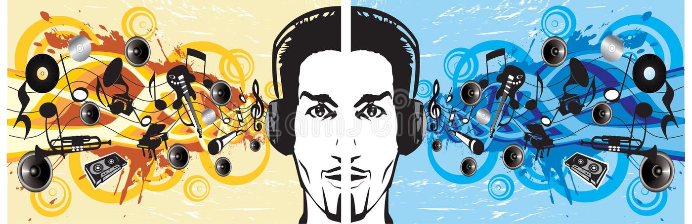 Boy Listening To Music Stock Illustrations – 1,279 Boy Listening To ...