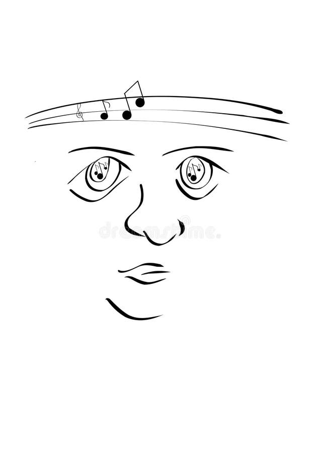 Music fan stock vector. Illustration of song, mirror, score - 1524174